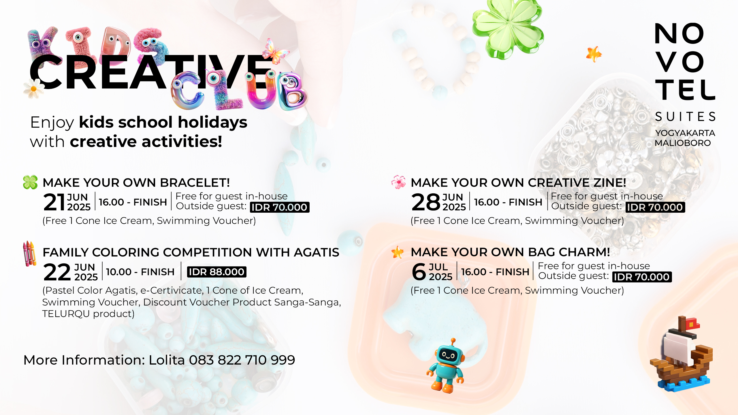 Liburan Sekolah Lebih Seru di Kids Creative Club Novotel Suites ...